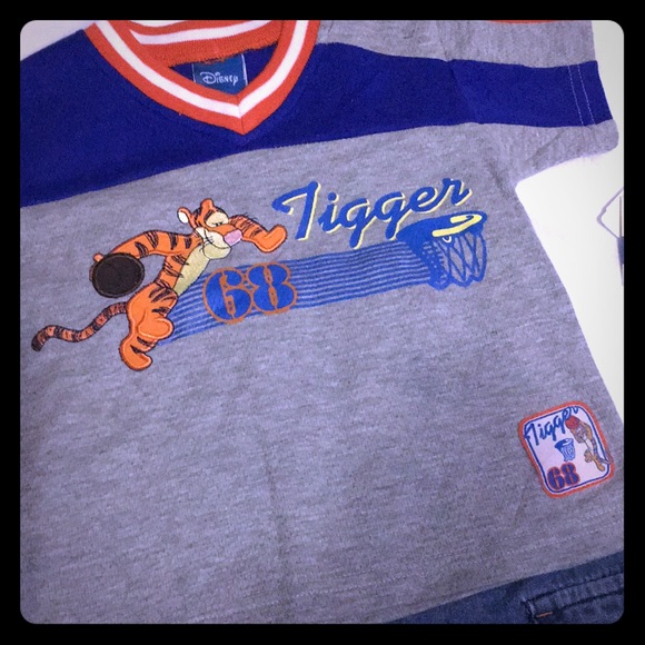 Disney | Matching Sets | Disney Kids Boy Tigger Sport Shirtsleeve Set ...